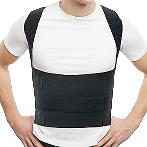 ORTONYX Comfort Posture Corrector Clavicle and Shoulder Support Back Brace, Fully Adjustable for Men and Women/656A-Medium