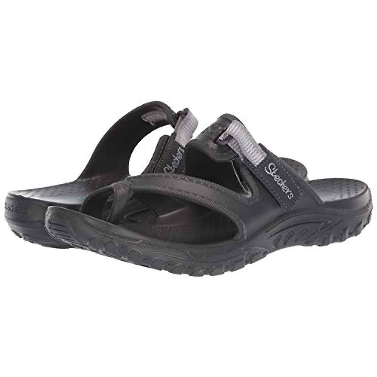 Skechers Women's Thong, Charcoal, N/A