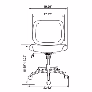 Realspace® Adley Mesh/Fabric Low-Back Task Chair, Gray/White, BIFMA Compliant