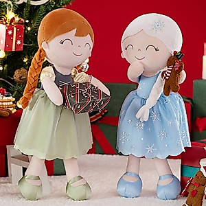 Gloveleya Dolls Princess Girls Toy First Baby Girl Gifts Soft Plush Manor Princess Doll Anne Green 16"