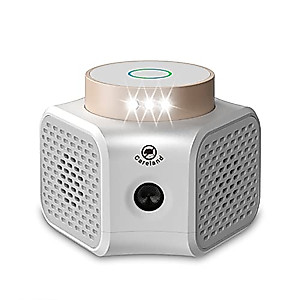 Careland Plug in Ultrasonic Rodent Repellent Indoor Squirrel Mouse Repeller Rat Deterrent with Ultrasound Waves and LED Strobe Lights