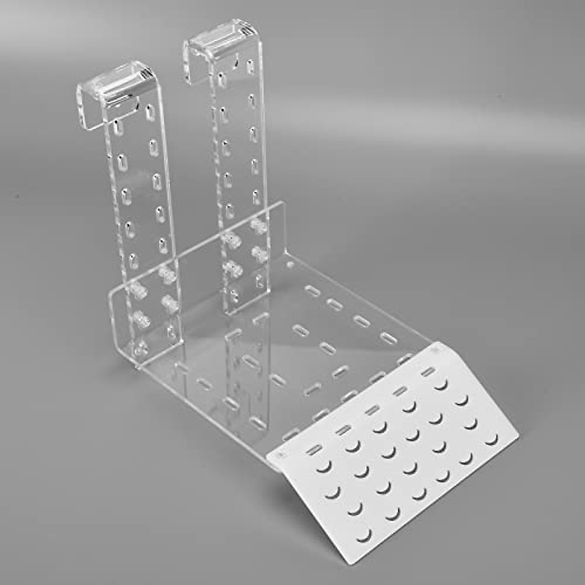 Turtle Basking Platform, Transparent Tortoise Resting Terrace Aquatic Reptile Basking Platform Turtle Hanging Ramp Climbing Shelf for Aquarium(TC)