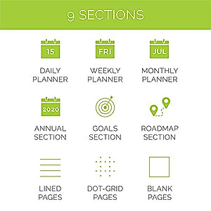 Rocketbook Smart Reusable Notebook, Letter Size Panda Planner with Daily, Weekly, & Monthly Pages, Infinity Black, (8.5" x 11")