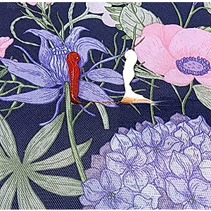 Fineget Reusable Foldable Large Shopping Grocery Tote Bag Portable Waterproof Durable Spare Tote for Women Travelling Camping Beach Picnic Laundry Yoga Duffel Bag Petunias Flowers Pattern