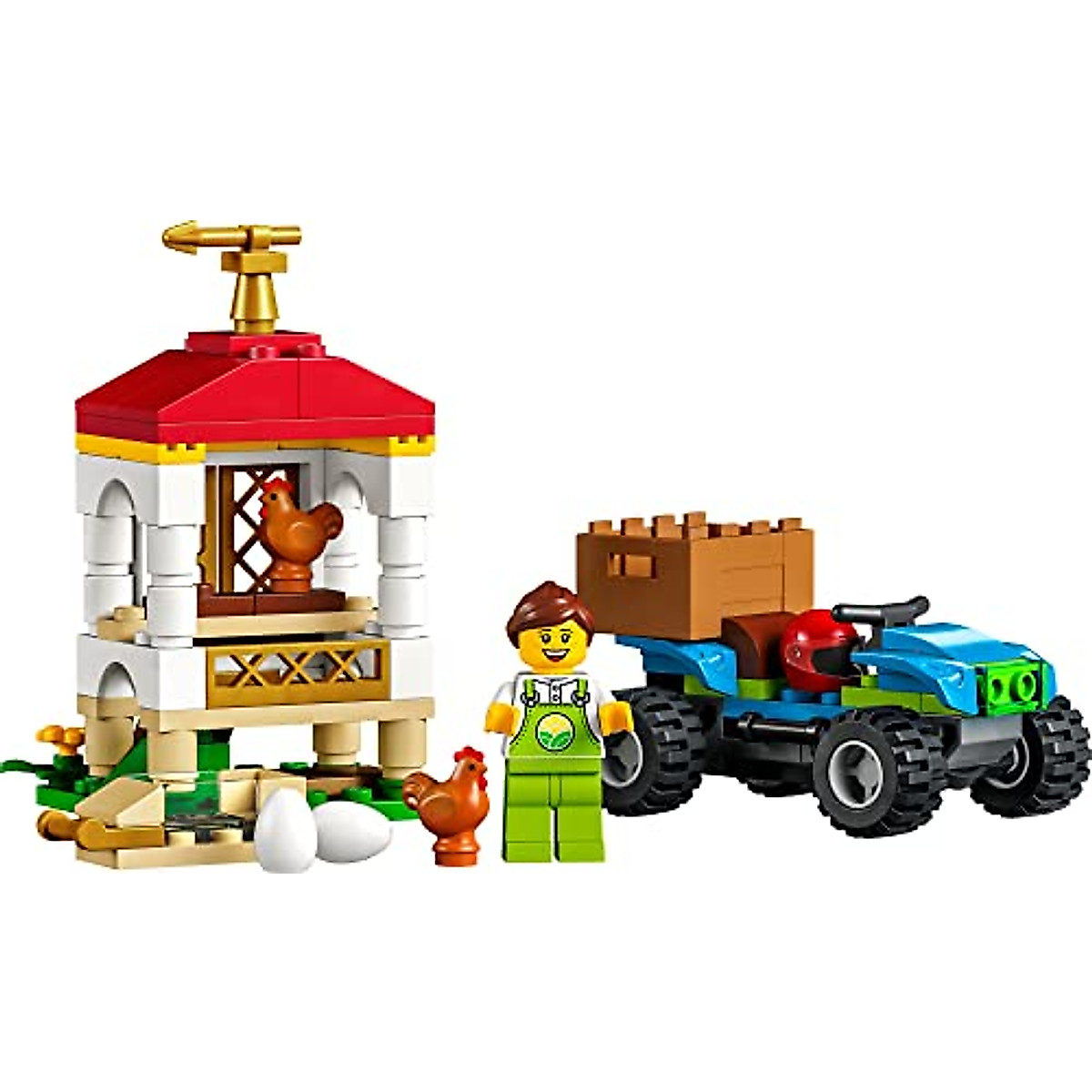 LEGO City Chicken Henhouse 60344 Building Farm Toy Set for Kids, Boys, and Girls Ages 5+ (101 Pieces)