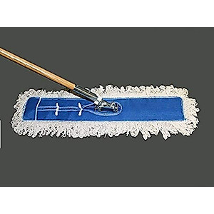 24 Inch Industrial Strength Cotton Dust Mop Head Refill, Replacement Head for Home, Industrial and Commercial Use, Fits Standard Size Mop Frame 1pc