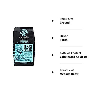 Roasting Plant Cafe Ole Texas Pecan Ground Coffee 12oz pack of 1