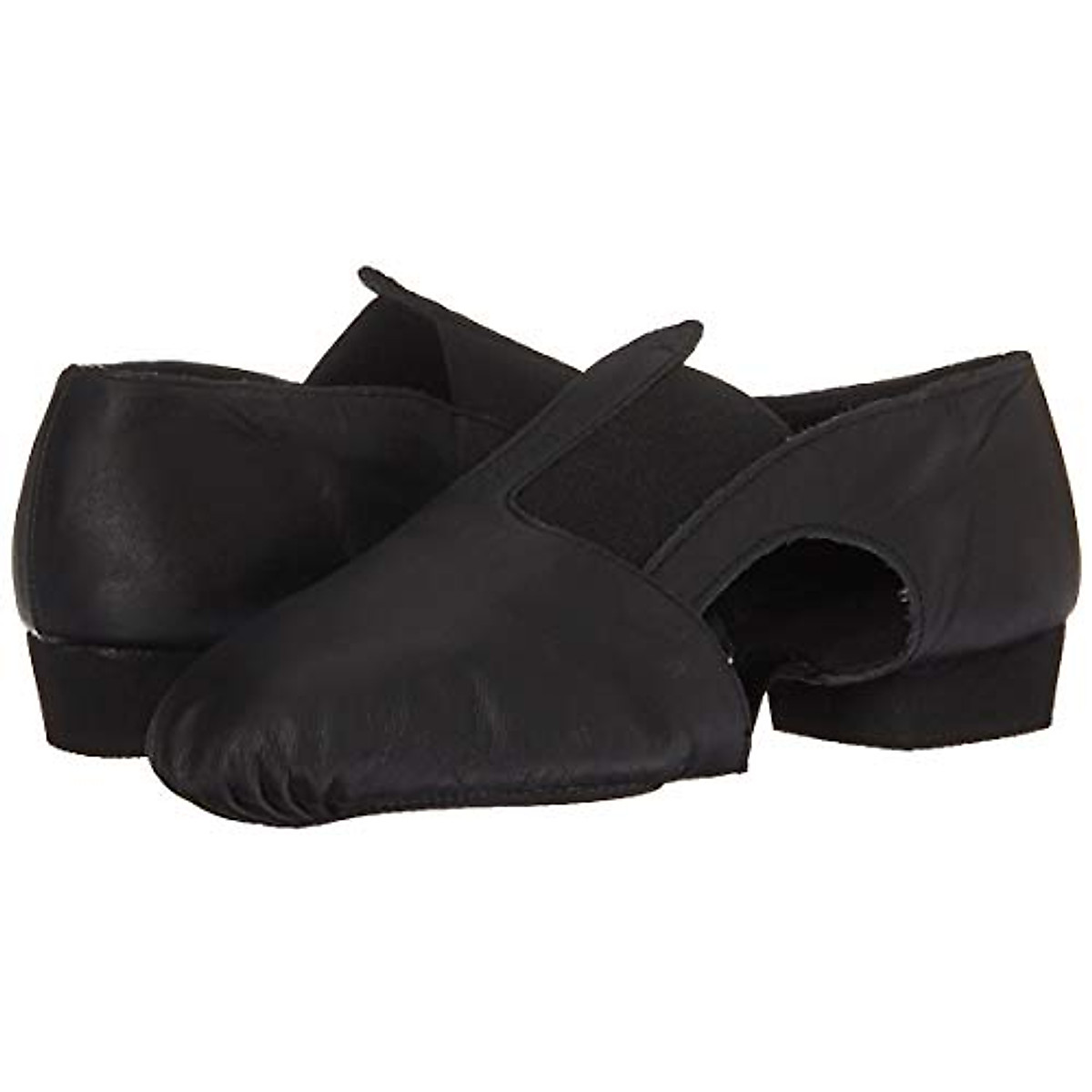 Leo Women's Jazz Sandal Dance Shoe, Black, 9 Medium US