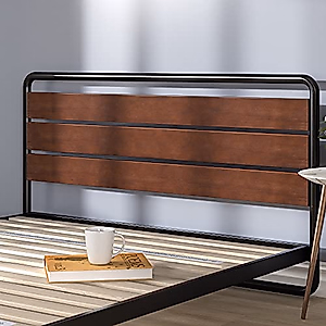 ZINUS Therese Metal Platform Bed Frame / No Box Spring Needed / Wood Slat Support / Easy Assembly, Queen