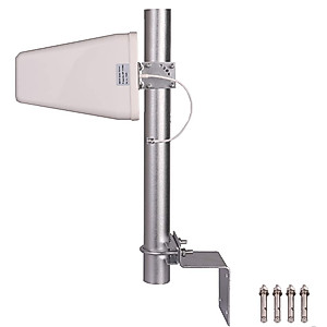 XRDS-RF 16" Antenna Pole, Upgraded Length Antenna Pole Mount for Outside Home Antenna with U-Bolt, Bracket, Mounting Screws - 40cm Length Universal Mounting Pole