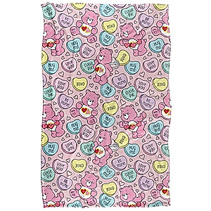 Care Bears Blanket, 36"x58" Love a Lot Bear Hearts Silky Touch Super Soft Throw Blanket