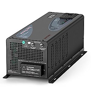 SUNGOLDPOWER 4000W 12V Inverter Charger,Peak 12000W,240Vac Input, 120V/240Vac Output Split Phase,Low Frequency,Pure Sine Wave Inverter, LCD Remote Controller,for Off Grid System(Upgraded Version)