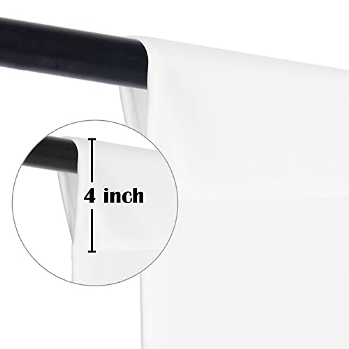 Sugargirl White Backdrop Background for Photography, 8X10FT Photo Backdrop White Screen Photo Booth Backdrop for Photoshoot Party Video(1 Panel)