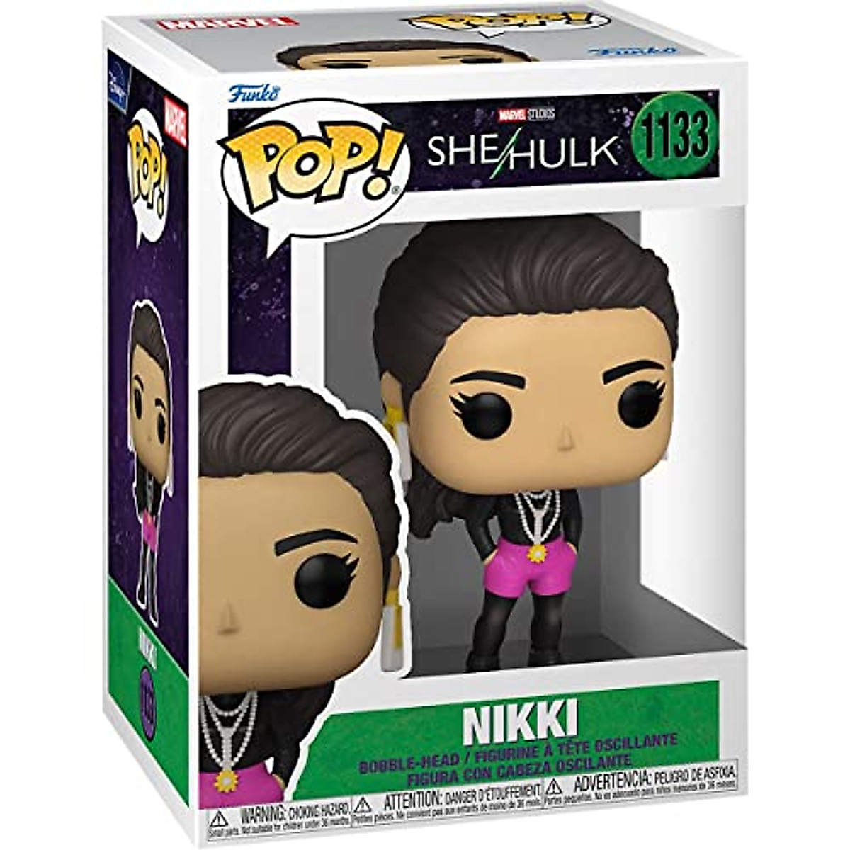 POP Marvel: [She Hulk] Attorney at Law - Nikki Funko Vinyl Figure (Bundled with Compatible Box Protector Case), Multicolor, 3.75 inches