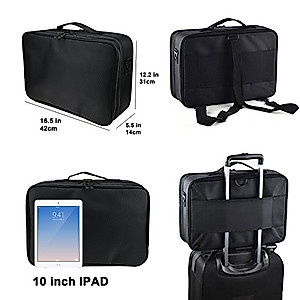 goldwheat Travel Makeup Case Beauty Cosmetic Bag Multifunctional Makeup Bag with Adjustable Shoulder Strap