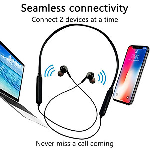 Sanpanpai Earbuds, in-Ear Earphones with Noise Cancelling Microphone & Volume Control, Lightweight Neckband Headphones, IPX5 Waterproof Sweat,Work Sport