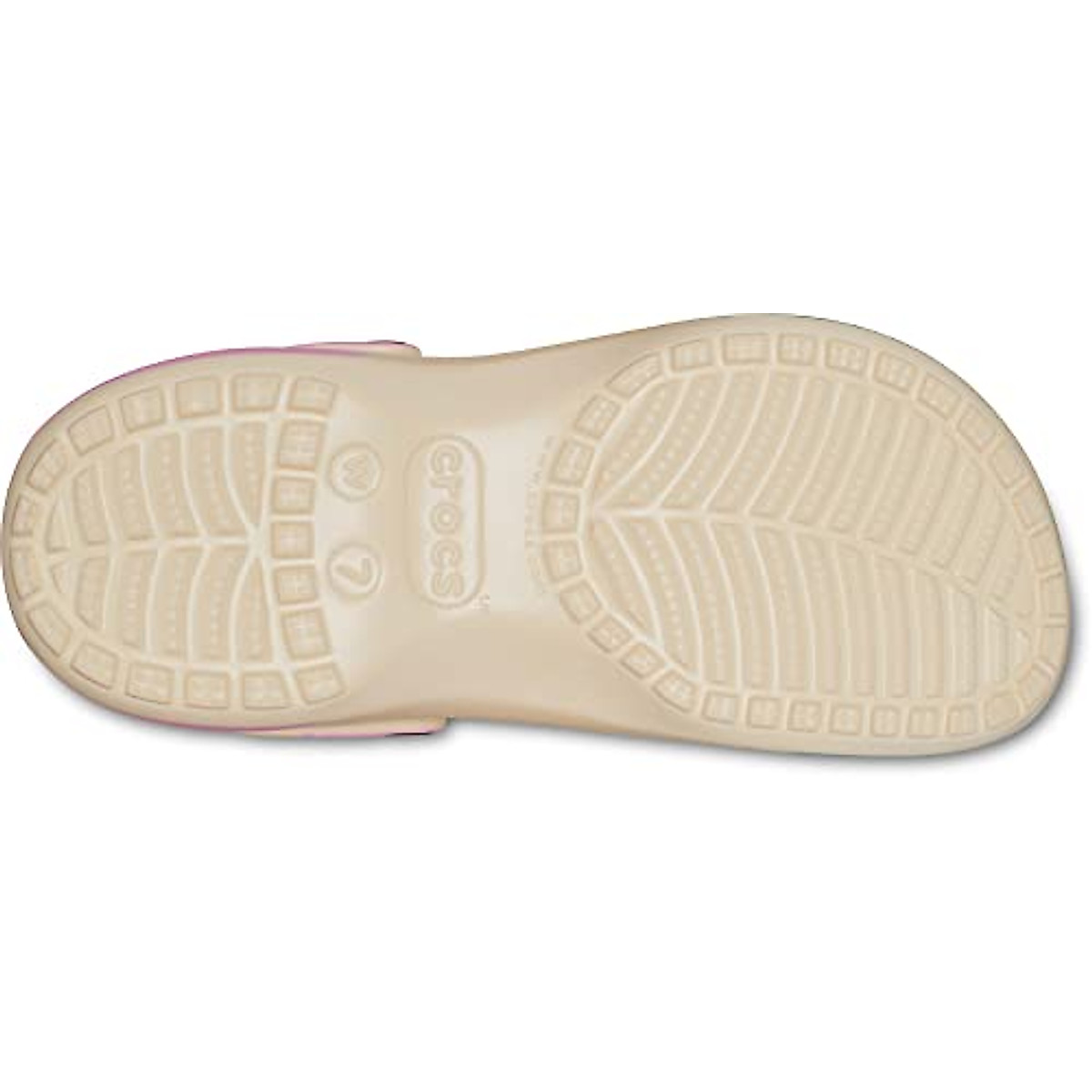 Crocs Women's Classic Graphic Platform Clogs, Platform Shoes, Vanilla/Multi, 8 Women