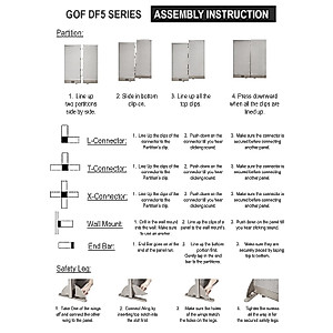 GOF 4Ft Single Office Partition, Large Fabric Room Divider Panel, Custom Built Workstation (48" w x 48" h)