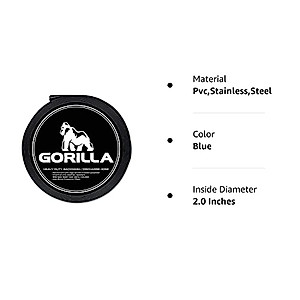 GORILLA Swimming Pool Backwash Hose with Clamp - Extra Heavy Duty - Weather and Chemical Resistant (50 FT)