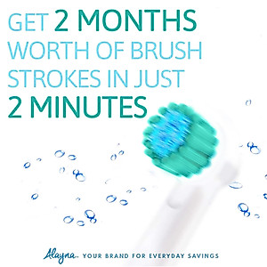 Replacement Brush Heads Compatible with Oral B- Sensitive Gum Care Electric Toothbrush Heads - Pk of 8 Alayna Sensitive Brushes- Fits Oral-b Braun 7000, Pro 1000, 9600, 500, 3000, 8000 Clean