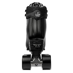 Crazy Skates Adjustable Roller Skates for Boys and Girls - Jam Pop Series - Size Adjustable to Fit 4 Sizes - Black (Size: Medium | 3-6)
