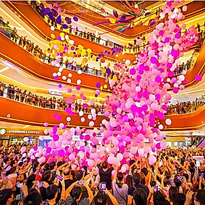 Wantu YX Balloon Drop Net Large Balloons Release Net for Transport Reusable Balloon Flying Net For Birthday Celebration, Graduation, Wedding, New Year Eve Party Supplies (100 balls(7.87x3.28 Ft))