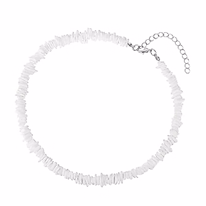 Lameybrt Cowrie shell Surfer Necklaces Beach Handmade Choker Hawaiian Summer Conch Necklace for Women (EG-CTTT-7DK8)