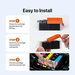 PGI-280XXL/CLI-281XXL 5 Color Value Pack Replacement for Canon 280 281 Ink Cartridges Compatible with PIXMA TR7520 TR8520 TS6120 TS6220 TS8120 TS8220 TS9120 TS9520 TS6320 TS9521C Printer