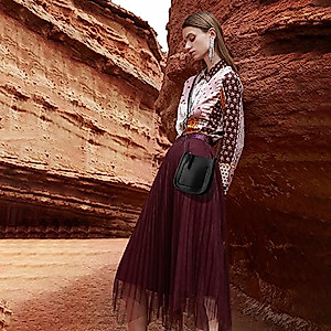 Small Crossbody Shoulder Bag for Women Lightweight Bucket Bag Classic Mini Shoulder Purse Stylish Designer Shoulder Bags,MWC-077BK