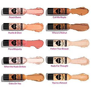 Wet n Wild MegaGlo Conceal & Contour Highlighter Stick, When The Nude Strike | Matte | Face Multistick Makeup