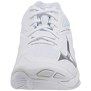 Mizuno Wave Lightning Z6 Womens Volleyball Shoe, White, 10