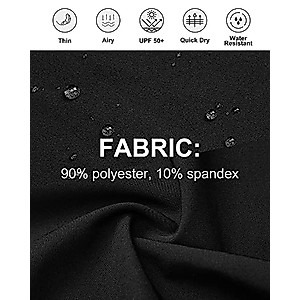 POLIVA Women's Cargo Hiking Pants Lightweight Joggers Quick Dry Golf Travel Casual Athletic Pants Water Resistant Black L