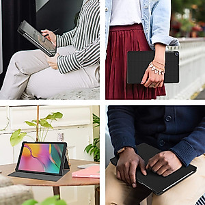 Soke Galaxy Tab A 10.1 Case 2019, Premium Shock Proof Stand Folio Case, Multi- Viewing Angles, Soft TPU Back Cover for Samsung Galaxy Tab A 10.1 inch Tablet [SM-T510/T515/T517],Black