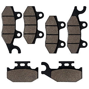 LOCOPOW Brake Pads Rhino 660 700 Front and Rear Compatible with Yamaha Rhino 660 YXR660 4x4 2004-2007 / Raptor 700 700R YFM700 2006-2012 / Rhino 450 YXR450 4x4 2006-2009