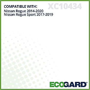 ECOGARD XC10434 Premium Cabin Air Filter Fits Nissan Rogue 2014-2020, Rogue Sport 2017-2019