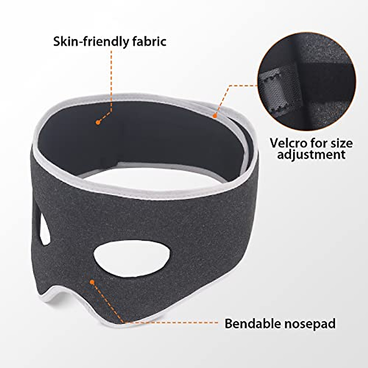 Comfheat USB Sinus Relief Mask Moist Heat Face Heating Pad for Sinus Pressure, Nasal Congestion, Sinusitis, Allergies, Stress, 3 Heat Settings, Warm Compress Therapy for Car Travel (Non-Rechargeable)