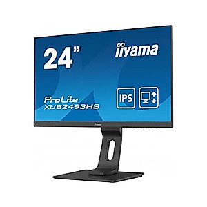 iiyama 24 ETE IPS-Panel, 1920x1080, 13cm Height Adj. Stand, W126364580 (13cm Height Adj. Stand, Pivot, 4ms, 250 cd/mý, Speakers, VGA, HDMI Prolite XUB2493HS-B4, 61 cm (24),)