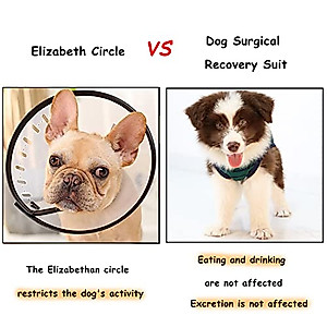 ZIMAOSHAN Recovery Suit for Dogs - Onesie for Small Medium Dogs Recovery Suit for Female Male,Substitute E-Collar & Cone