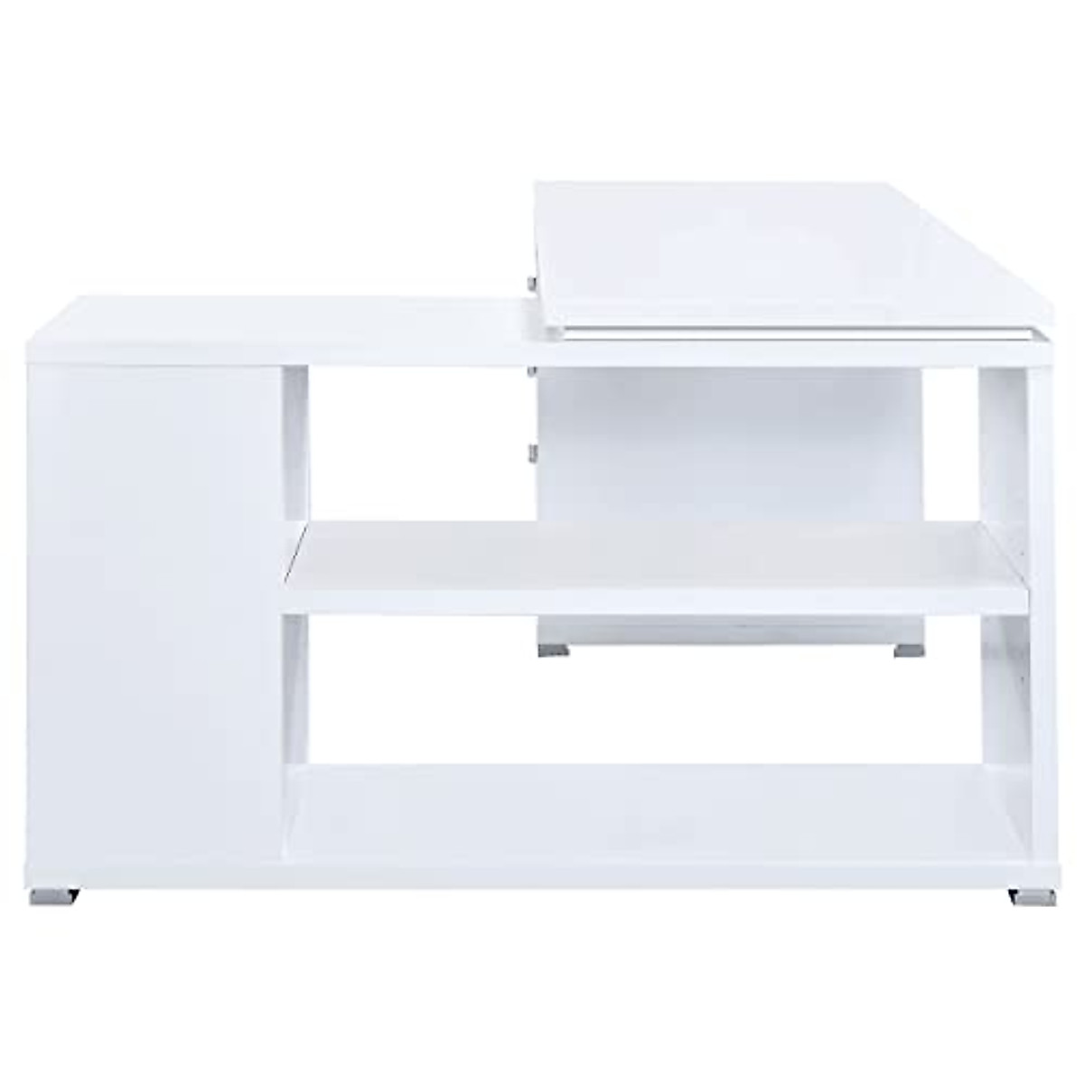 Coaster Home Furnishings Yvette L-Shape Office Desk White