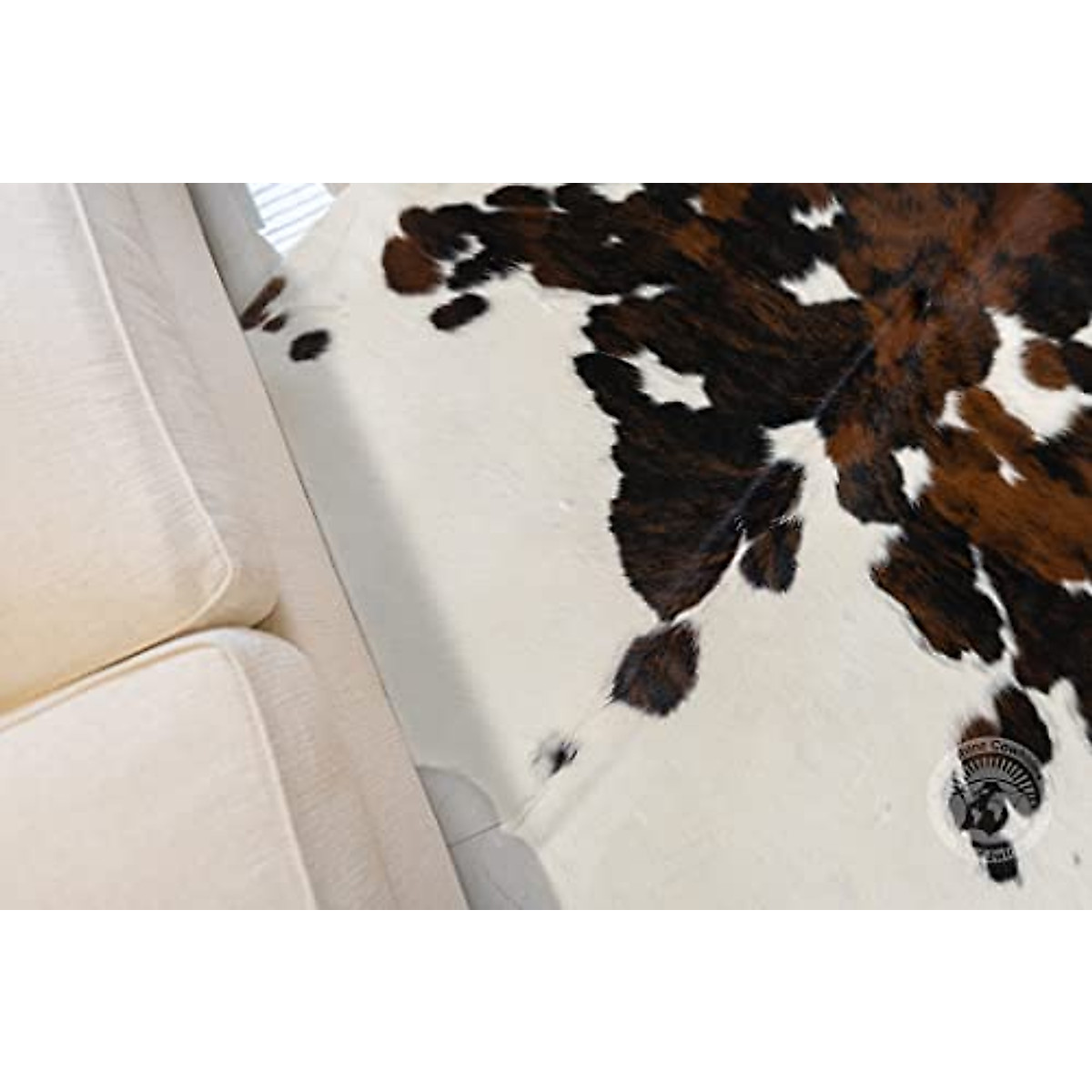 Genuine Tricolor Cowhide Rug XL 6 x 7-8 ft. - 180 x 240cm