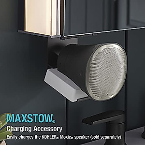 KOHLER K-81149-SLE-DA1 Maxstow Medicine Cabinet with LED Light, Mirror Doors & Staggered Shelves, Rectangular Frame, 32" x 40"