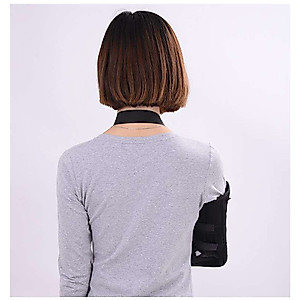 HSManLian Elbow Immobilizer Forearm Elbow Fixation Belt Brace for fixation after humerus injury Fracture Stabilizer Injuries Elbow Black S