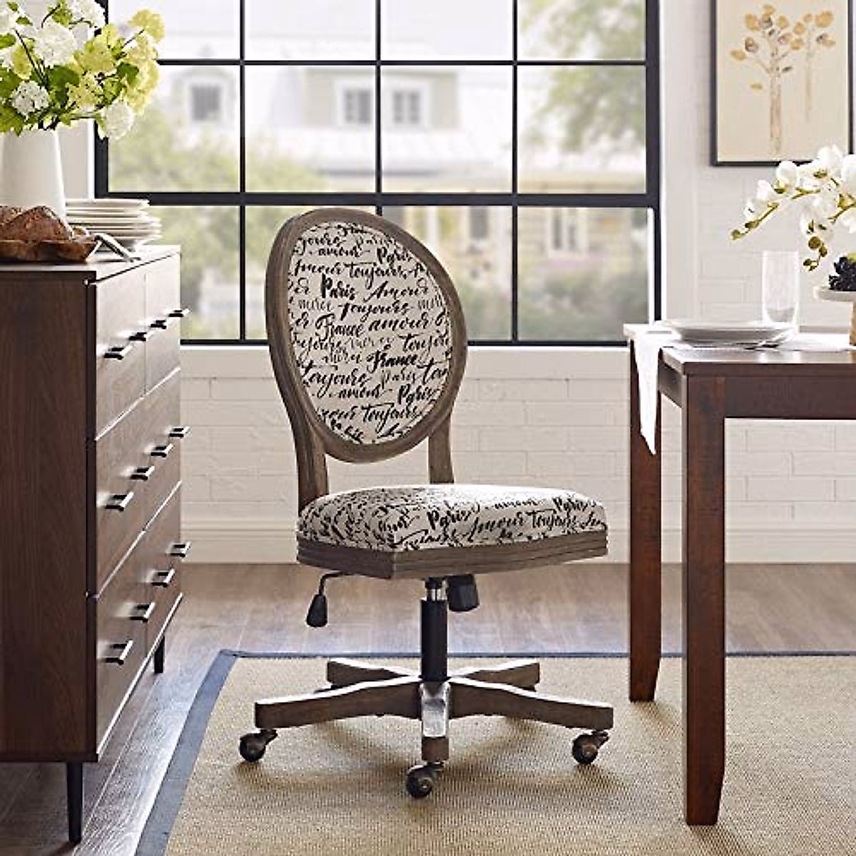 Linon Tess Office Chair Tan