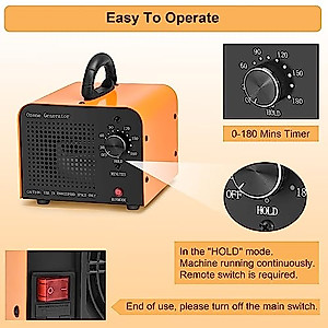 PNKKODW Ozone Generator 24000mg/h Ozone Machines for Home and Commercial Use Car Basement Offices Smoke and Pet Room