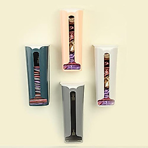 MYCENSE Storage Rack Grocery Bag Holder Decor Stackable Shoe Cover Waterproof Dispenser Wall Mounted for Cabinet Kitchen Bathroom Hotel, Grey