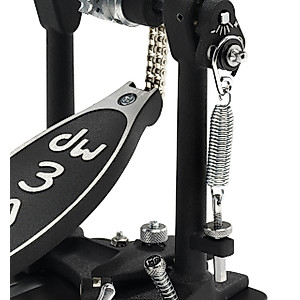 Drum Workshop, Inc. 3000 Series Pedals Bass Drum, Black and Silver, Single (DWCP3000)