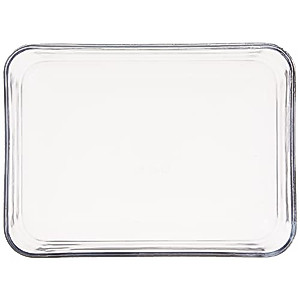 Pyrex 3-Cup Single Rectangular Food Storage Container with Lid, Non-Toxic, BPA-Free Lid, Tempered Non-Pourous Glass, Microwave, Dishwasher, Freezer and Oven Safe, Red