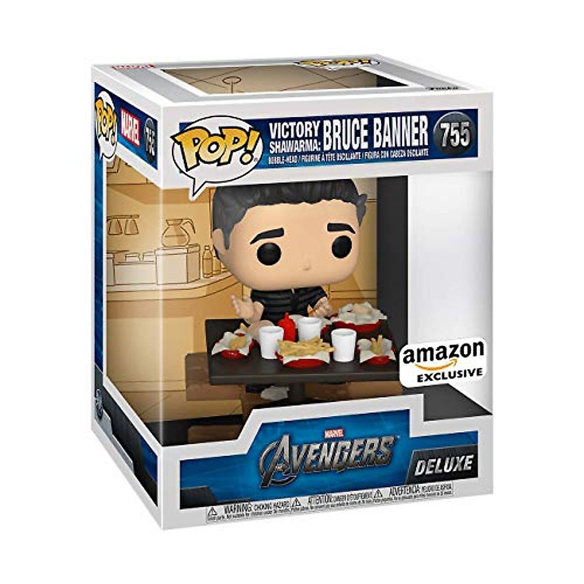 Funko Pop! Deluxe, Marvel: Avengers Victory Shawarma Series - Bruce Banner, Amazon Exclusive, Figure 1 of 6