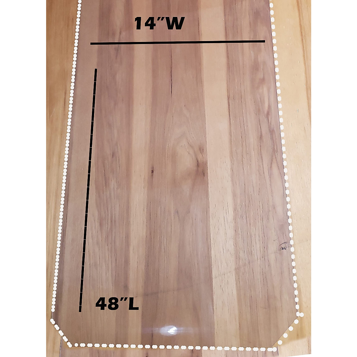 The Global Display Solution Wire Rack Shelf Liners | Durable PVC | Pre-Cut Notched Corners | 4 Pack | 48" L x 14" W