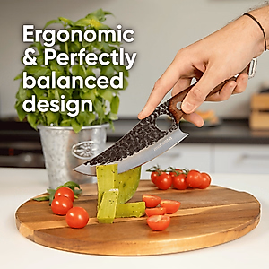 Matsato Chef Knife - Perfect Kitchen Knife. Japanese Knife for Cooking, Chopping. Japanese Style Knife for Home, Camping, BBQ. For Balance & Control